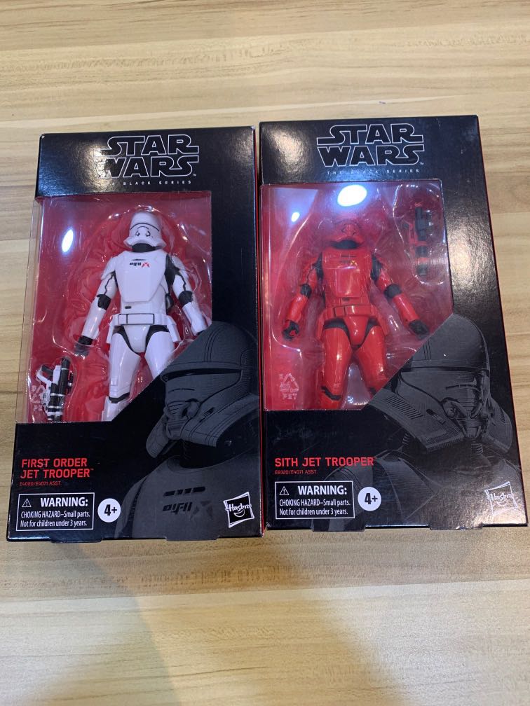Star Wars Black Series Sith Jet Trooper and first order jet trooper ...