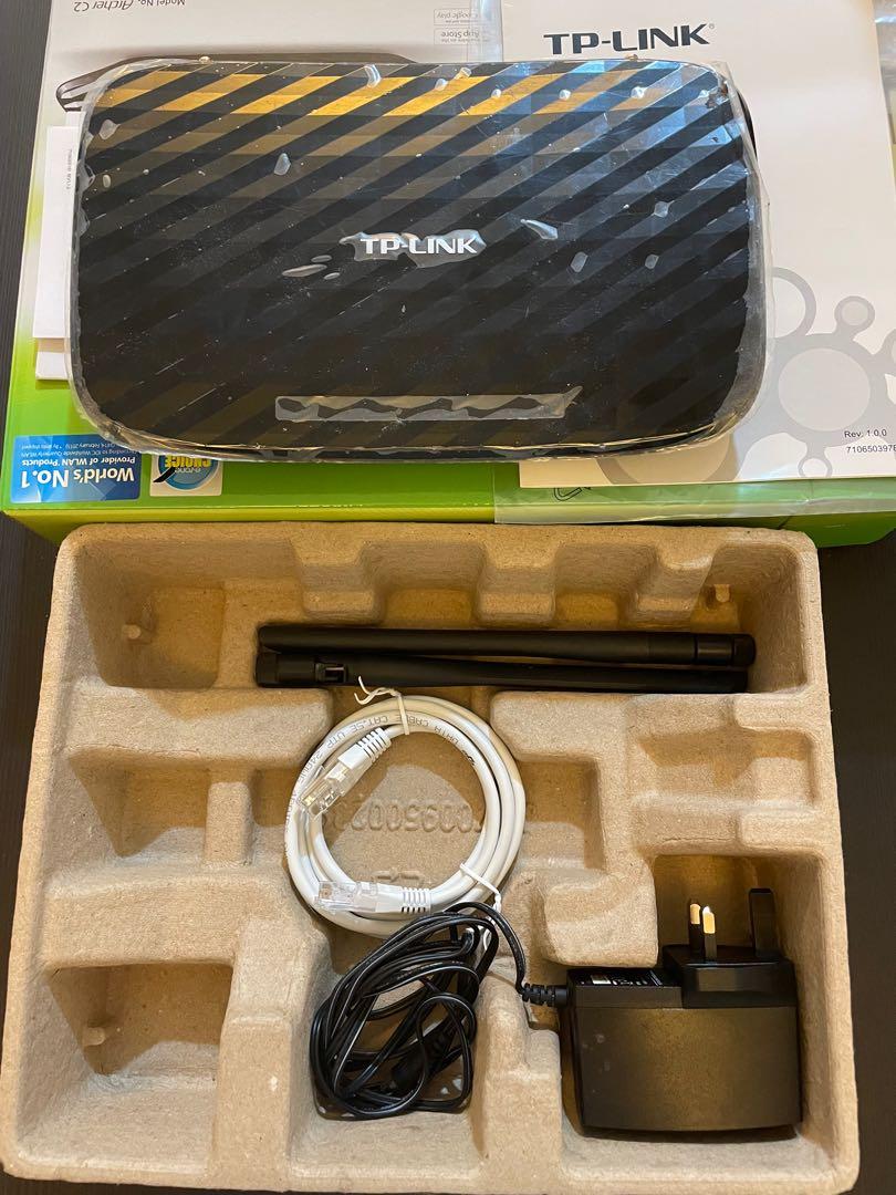 TP-LINK 無線雙頻Gigabit路由器 Wireless Router Model: Archer C2 AC750, 電腦＆科技 ...