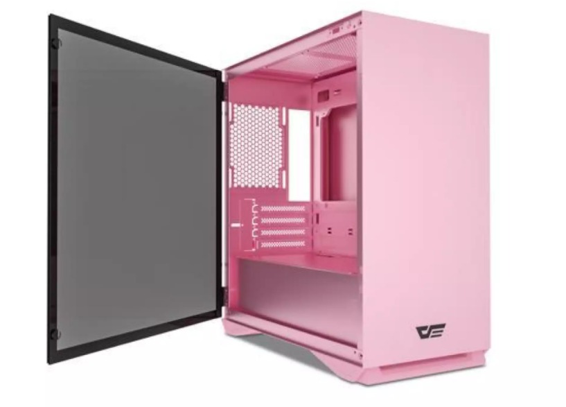 [USED] DarkFlash Pink PC Case with 3x Tecware Orbis F1 Fan + Hub ...