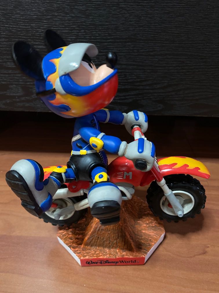 Vintage Walt Disney World Florida Mickey Mouse Bobblehead Dirt Bike ...