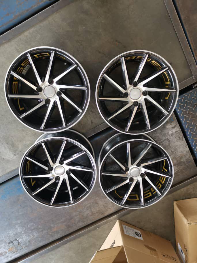 15” used vossen rim, Car Accessories, Tyres & Rims on Carousell