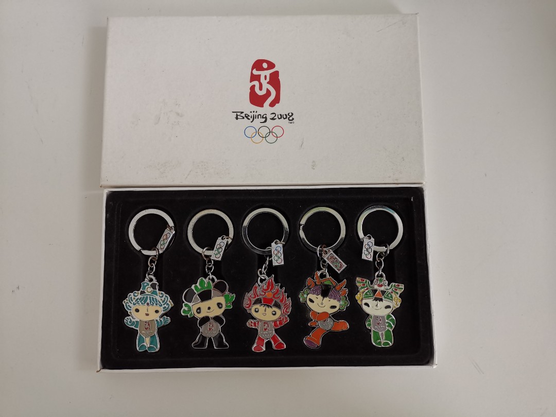 2008 Beijing olympics mascots fuwa keychain, Hobbies & Toys ...
