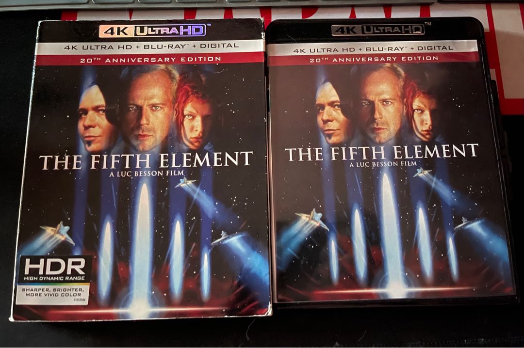 美版 4K UHD Blu-ray Bluray 第五元素 The Fifth Element, 興趣及遊戲, 音樂樂器 & 配件, 音樂與 ...