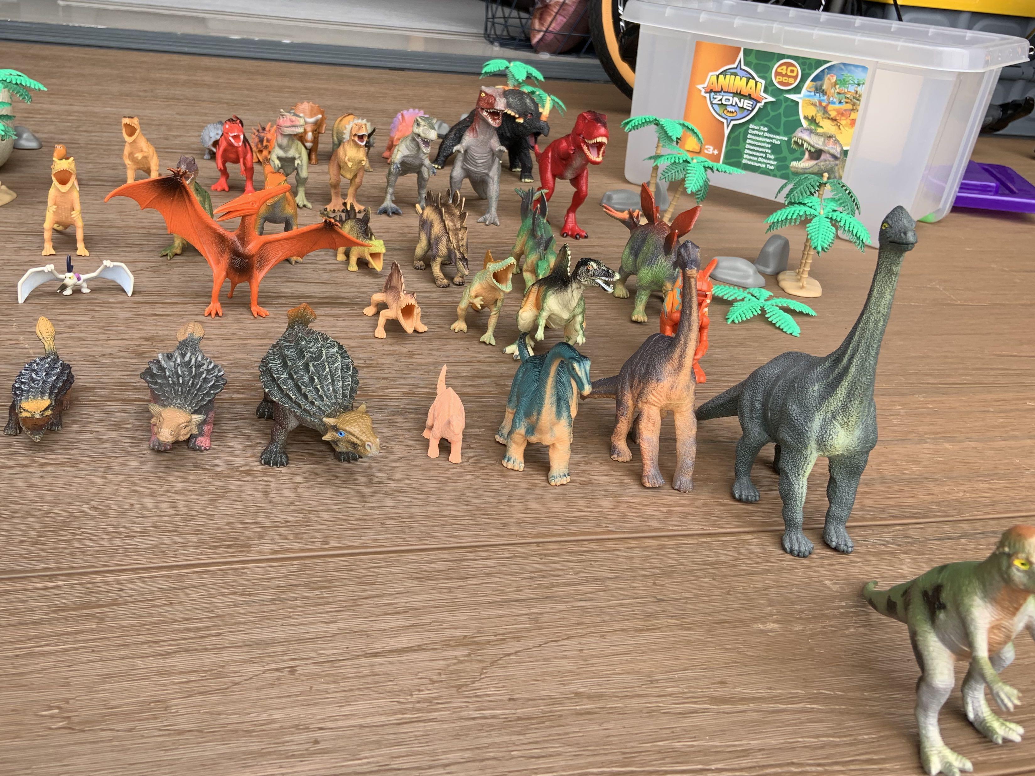 Animal Zone Dinosaurs Dino 40 PCs set FOC dinosaurs hand puppet ...