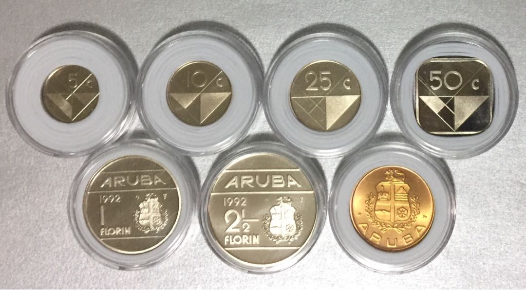 Aruba Coins Set ( 1992 / Dutch Mint ), Hobbies & Toys, Memorabilia ...