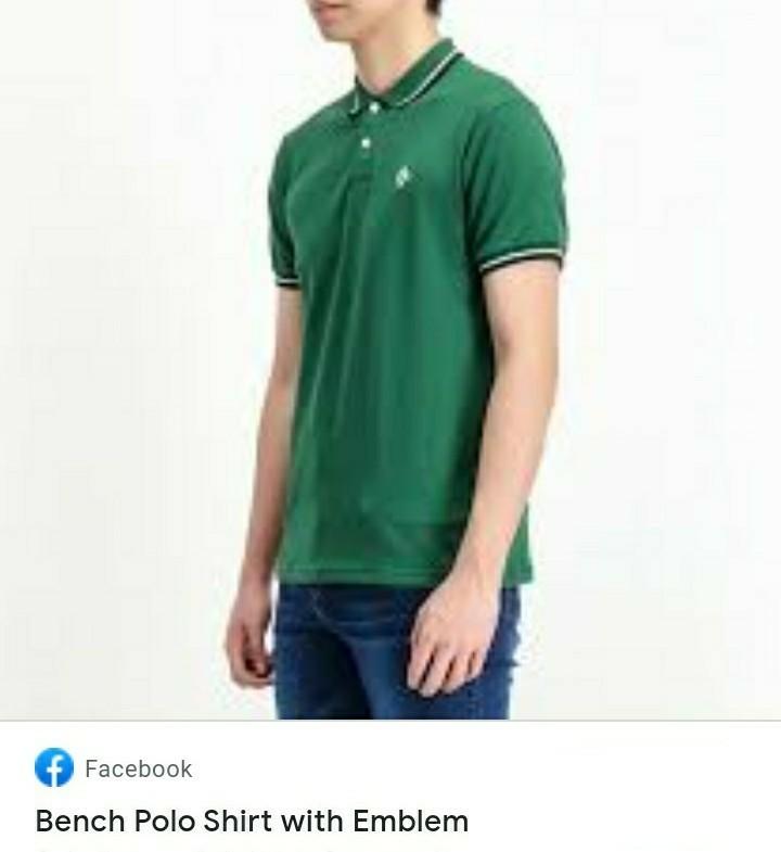 Bench Green Polo Shirt with Lion Logo ( Men's Polo Shirt ), Men's ...