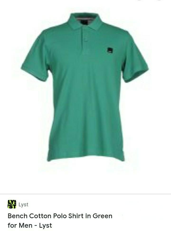 Bench Green Polo Shirt with Lion Logo ( Men's Polo Shirt ), Men's ...