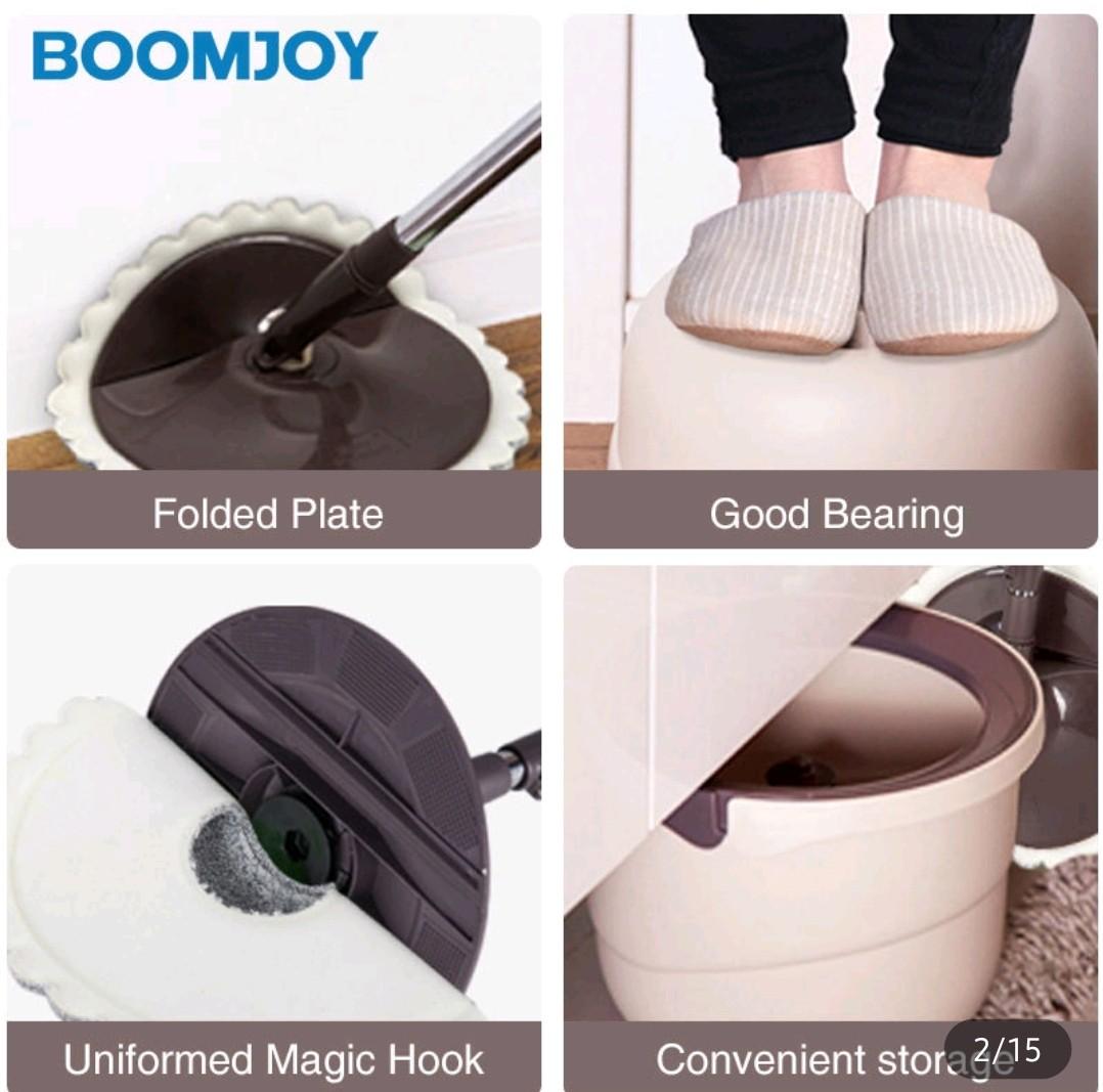 Boomjoy spin mop, Furniture & Home Living, Cleaning & Homecare Supplies ...