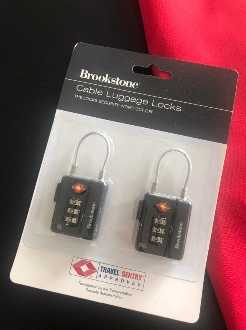 Brookstone Cable Luggage Locks, Furniture & Home Living, Security ...