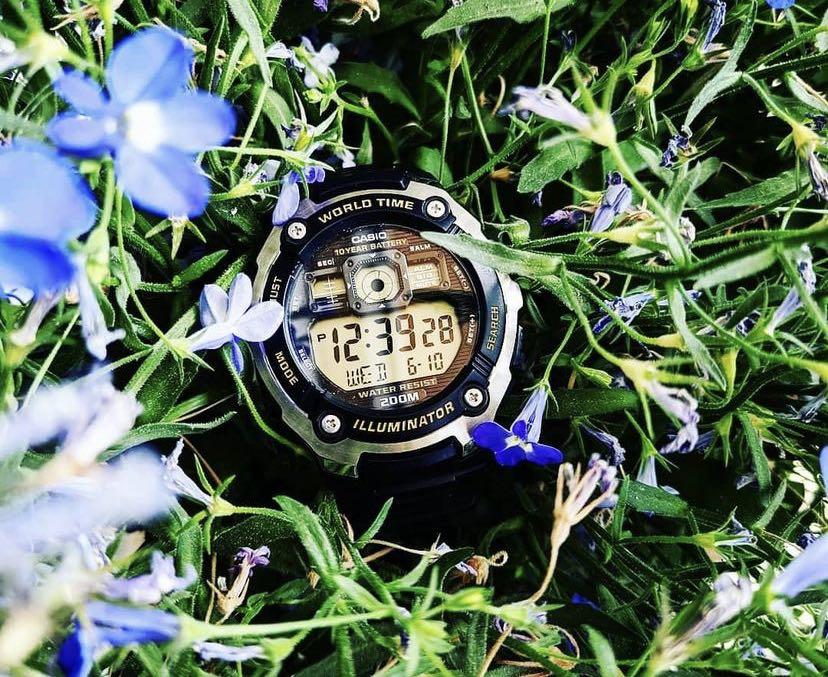 Casio AE-2000W-9A Digital Quartz AE2000W-9A Illuminator AE2000 Brand ...