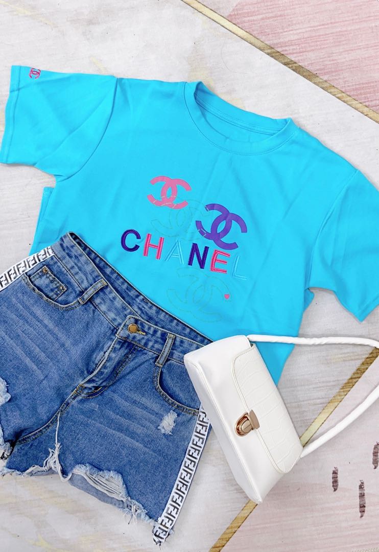 Chanel Tee, Women's Fashion, Tops, Shirts on Carousell