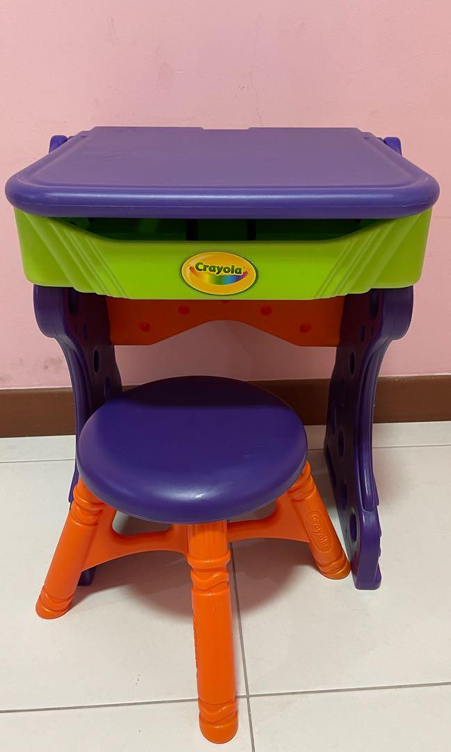 Crayola table and chair set, Furniture & Home Living, Furniture, Tables ...