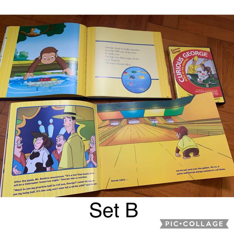 Curious George Story Collection & DVD (Set B), Hobbies & Toys, Books ...