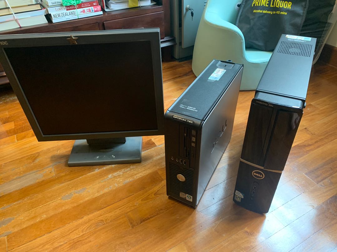 Desktop Monitor and CPU, Computers & Tech, Desktops on Carousell