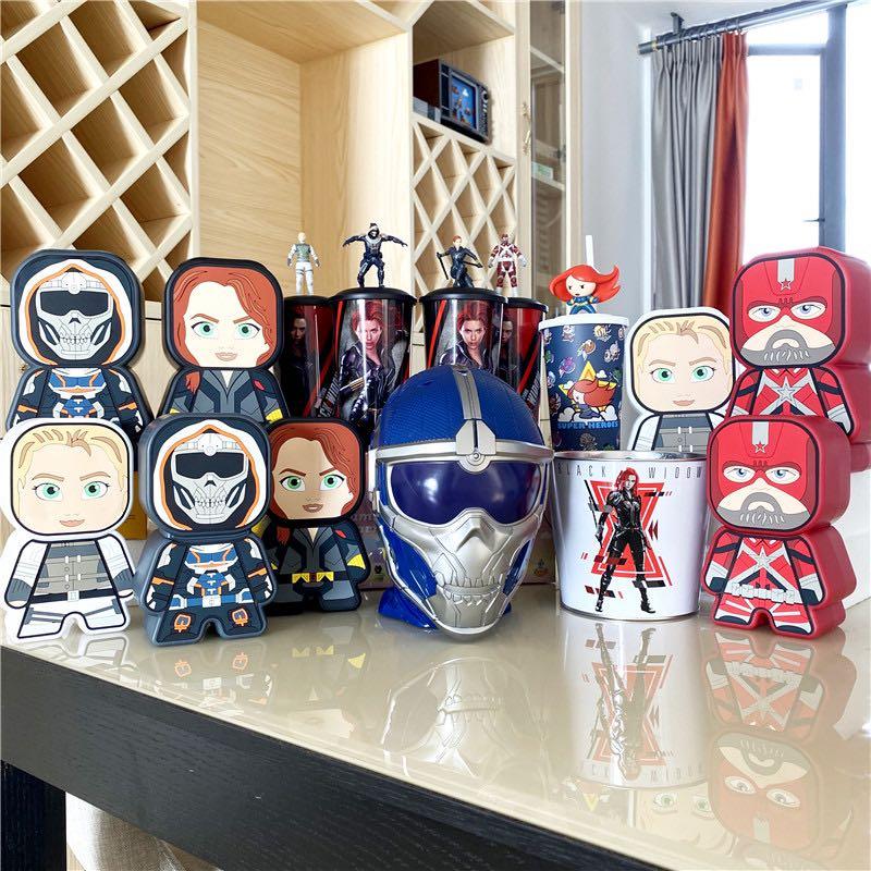 DISNEY MARVEL BLACK WIDOW YELENA RED GUARDIAN TASKMASTER TUMBLER CUP ...