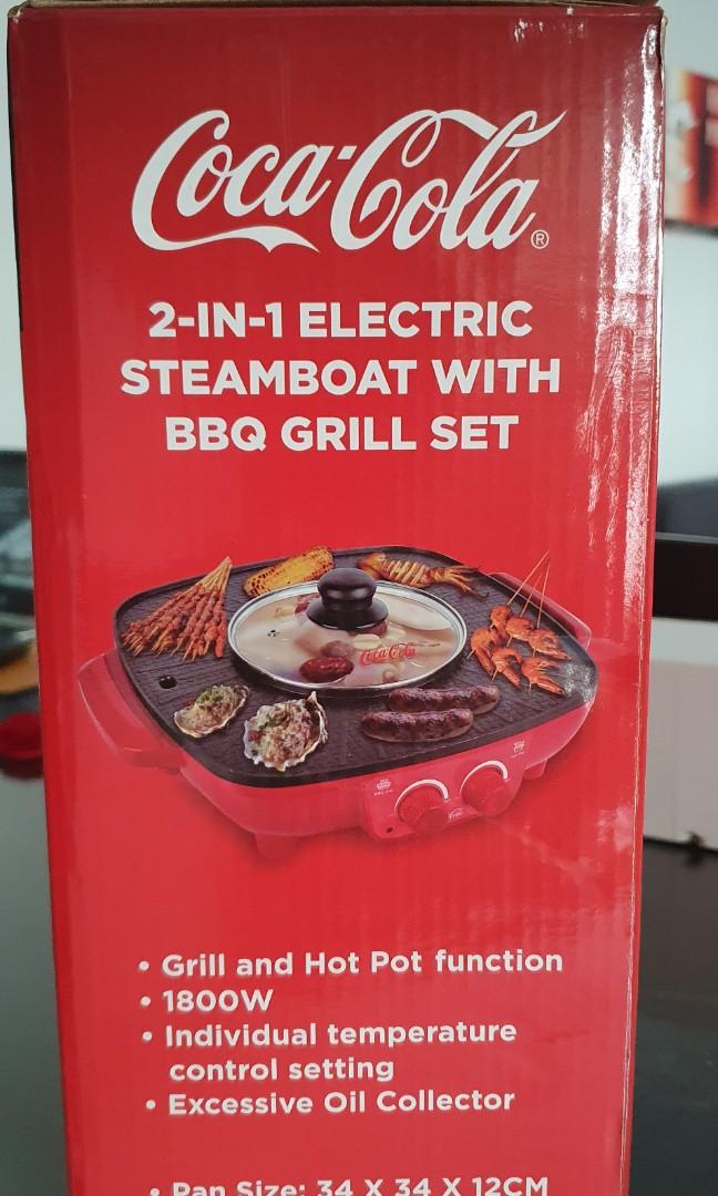 Electric Steamboat with BBQ Grill set, Furniture & Home Living ...