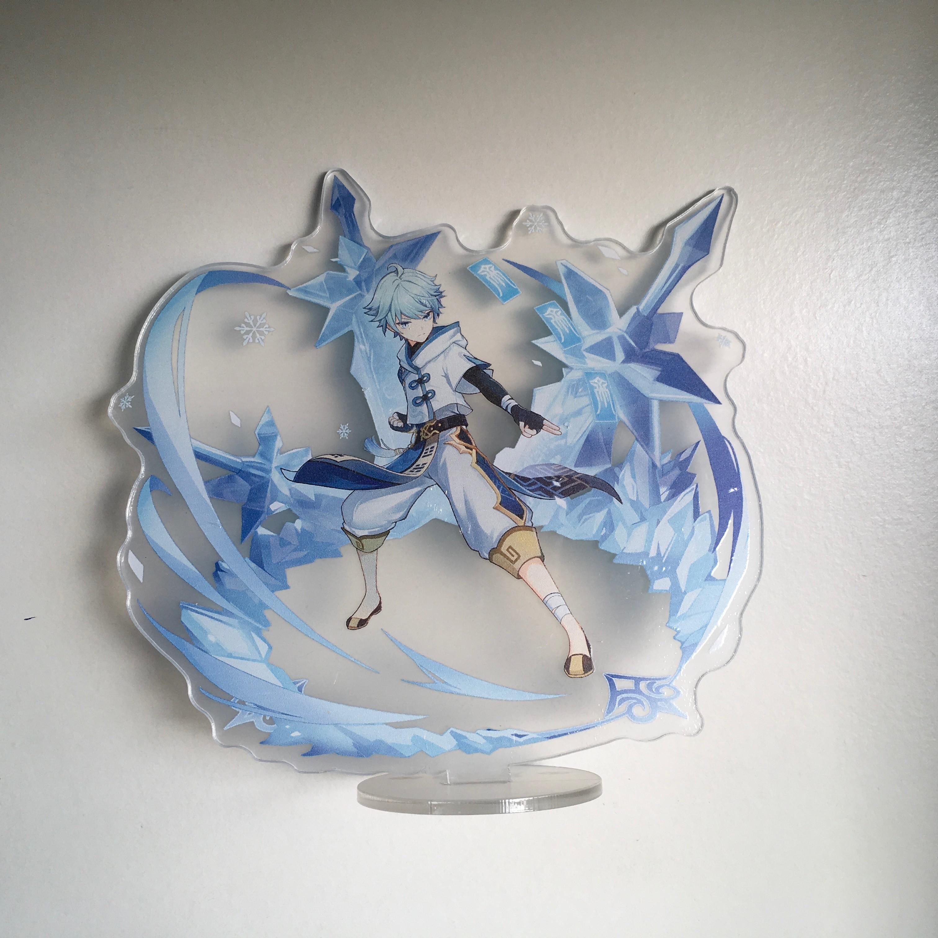 Genshin Impact Chongyun 2D stand figure 原神2D人物立牌, 興趣及遊戲, 手作＆自家設計, 文具 ...