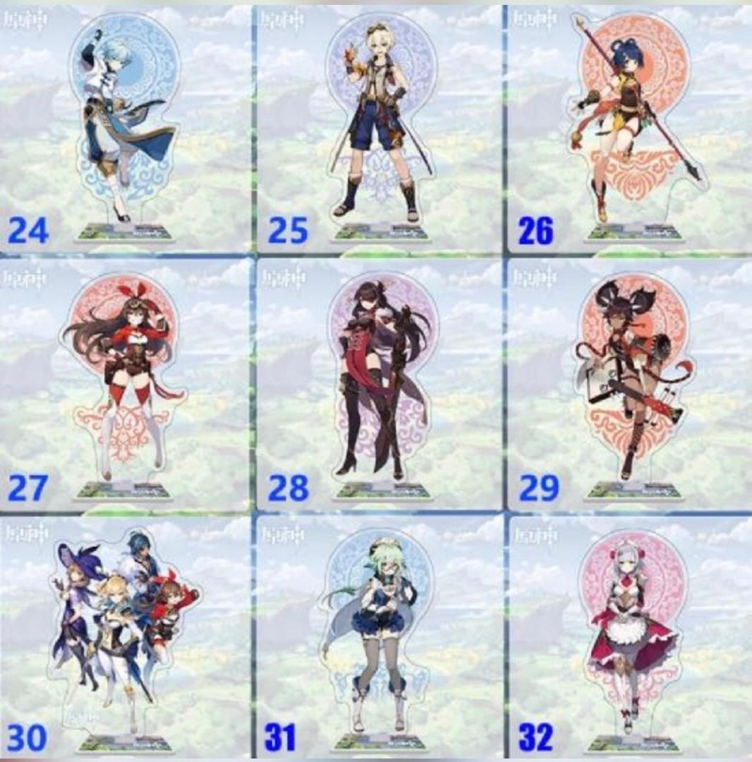 Genshin Impact Chongyun 2D stand figure 原神2D人物立牌, 興趣及遊戲, 手作＆自家設計, 文具 ...