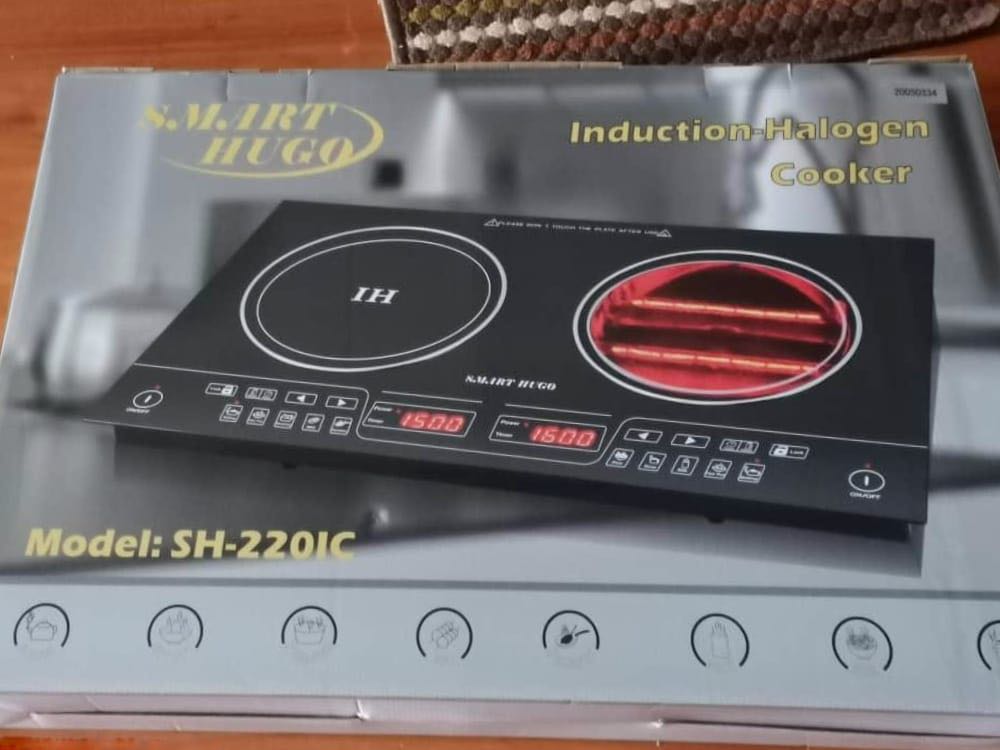Induction Halogen Cooker 2 burner, TV & Home Appliances, Kitchen ...