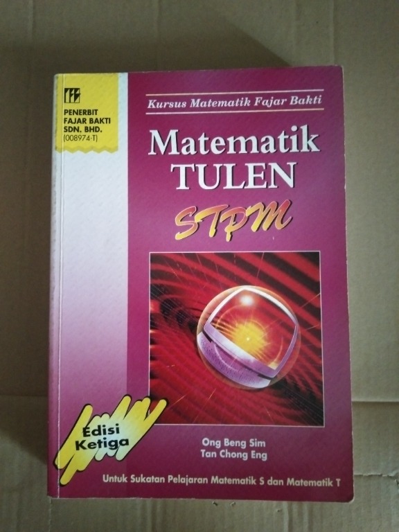 MATEMATIK TULEN STPM, Hobbies & Toys, Books & Magazines, Textbooks on ...