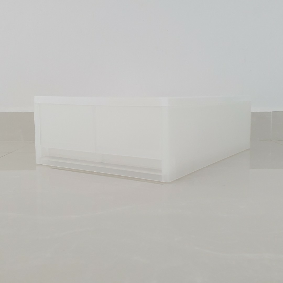 Muji Polypropylene Storage Case with 2 Drawers, Furniture & Home Living ...