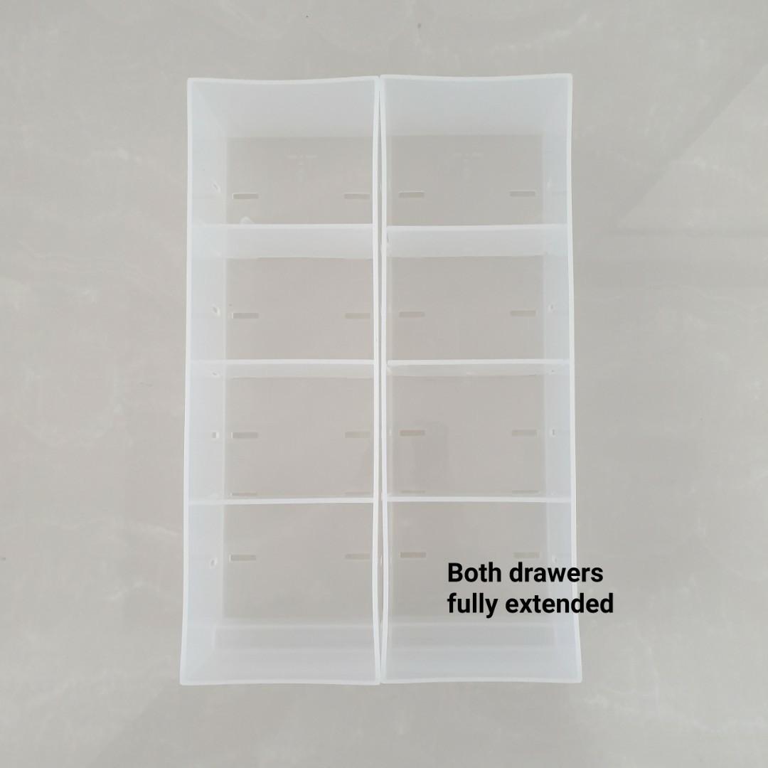 Muji Polypropylene Storage Case with 2 Drawers, Furniture & Home Living ...