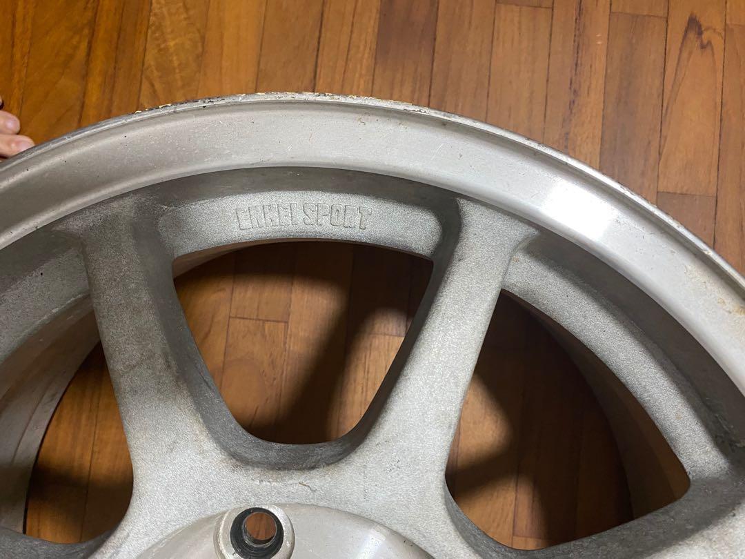 Old school Enkei Competition wheel 15in 4H100, Car Accessories, Tyres ...