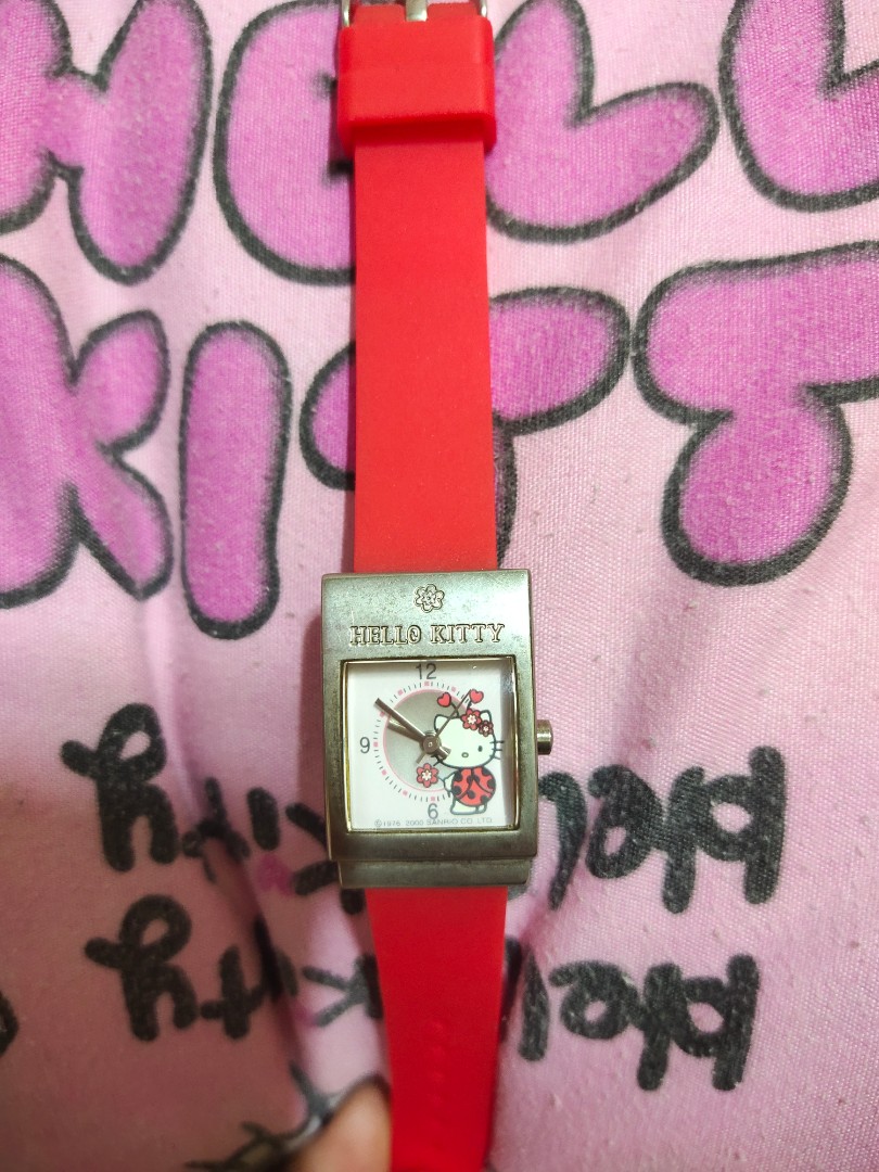 Original sanrio hello kitty watch, Luxury, Watches on Carousell