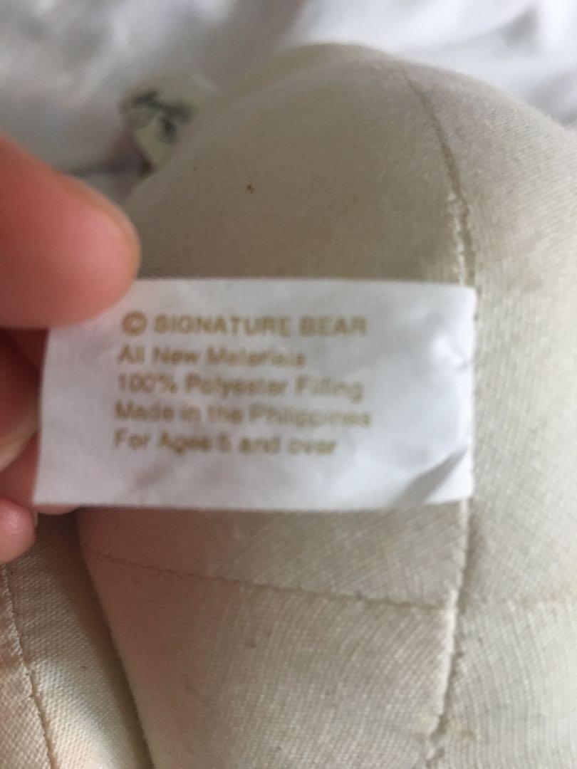 Original signature memory bear, Hobbies & Toys, Toys & Games on Carousell