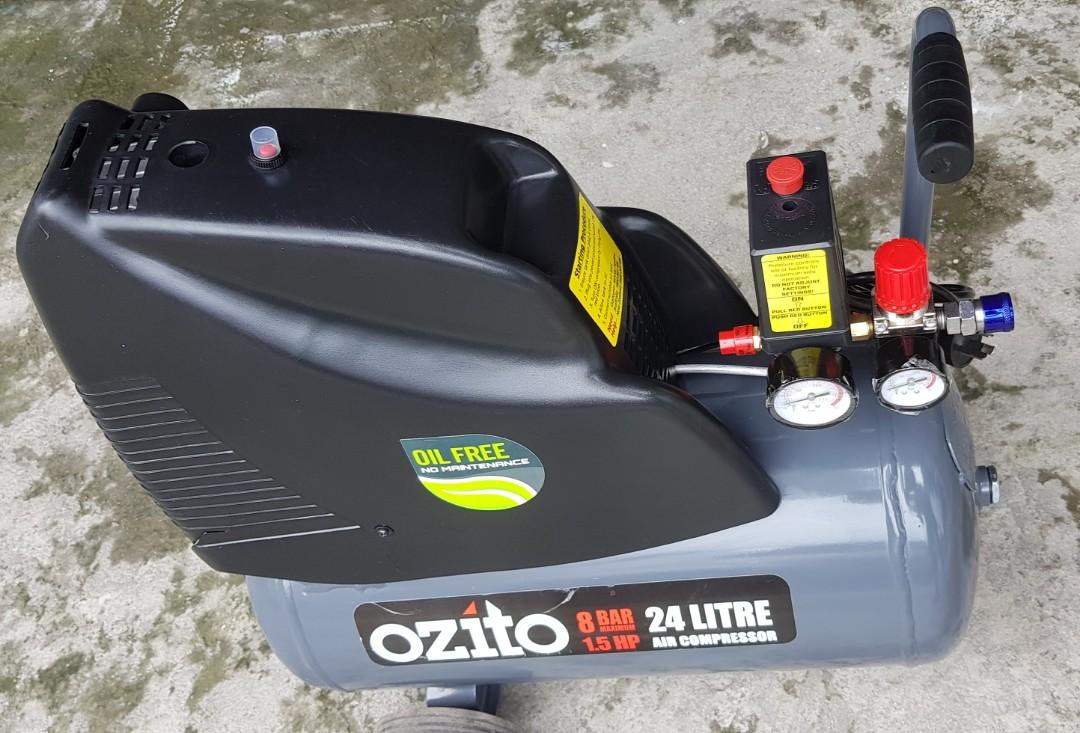 Ozito 24L 1.5hp air compressor, Commercial & Industrial, Industrial ...