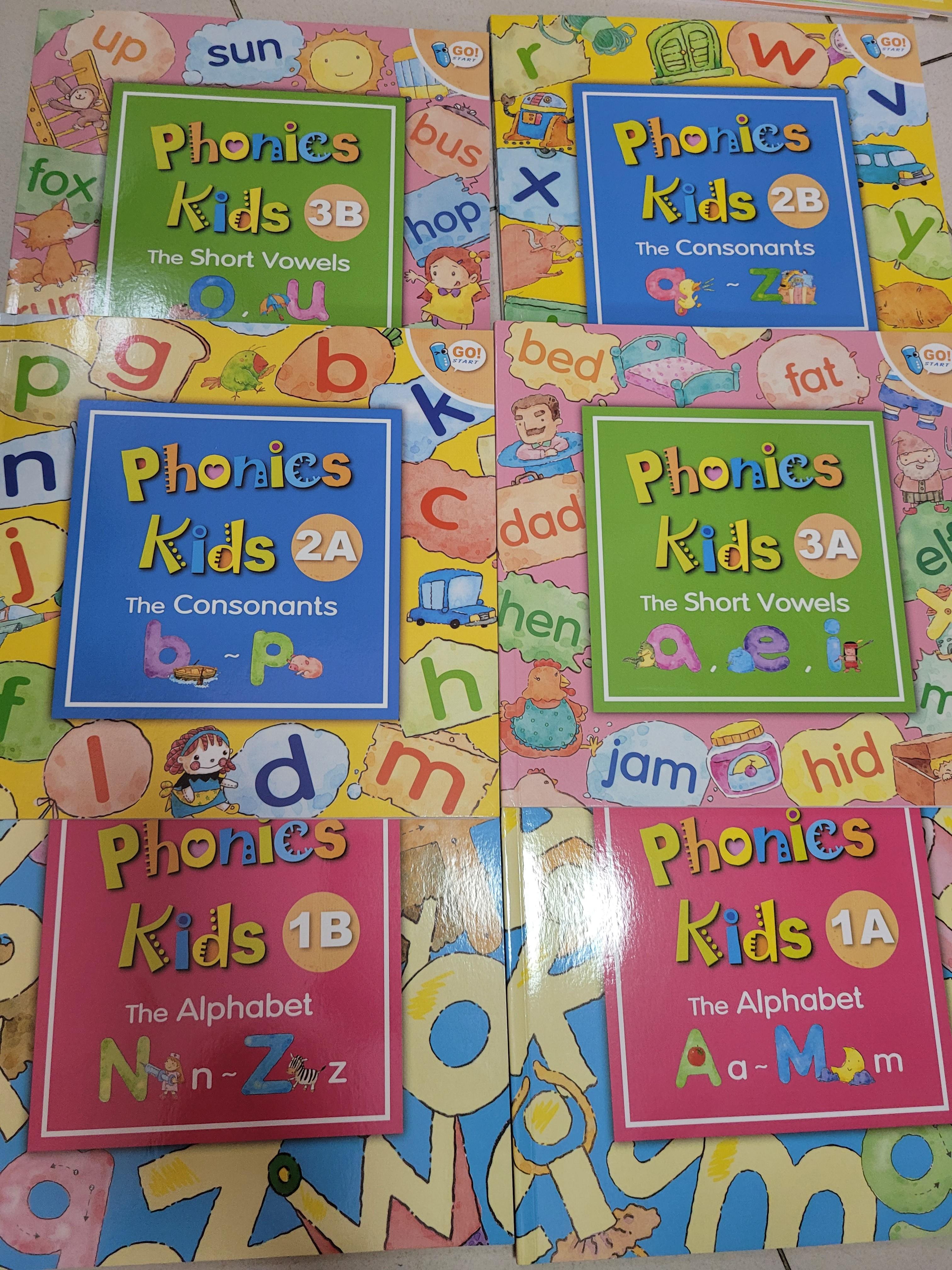 Phonics Kids 1 & Phonics Kids 2, 興趣及遊戲, 書本 & 文具, 小朋友書 - Carousell