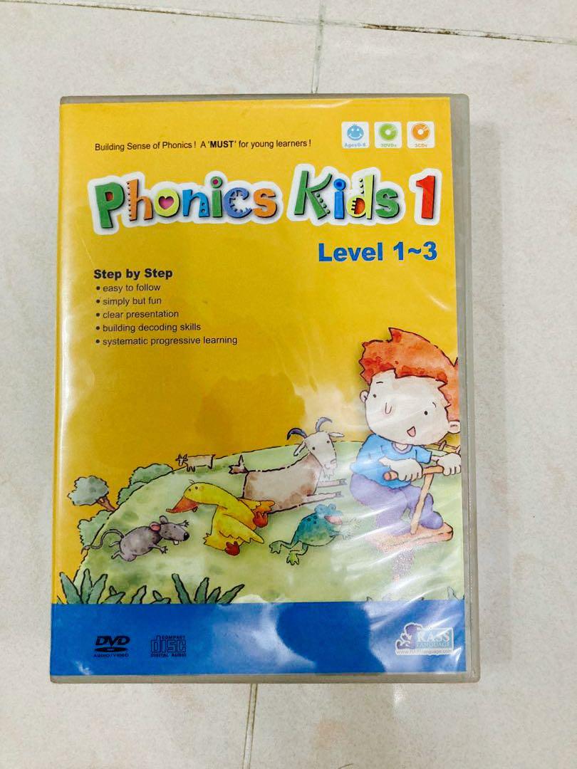 Phonics Kids 1 (level1-3) and 2 (level4-6) 連CD DVD 認字卡 每套$200全取$350, 興趣 ...