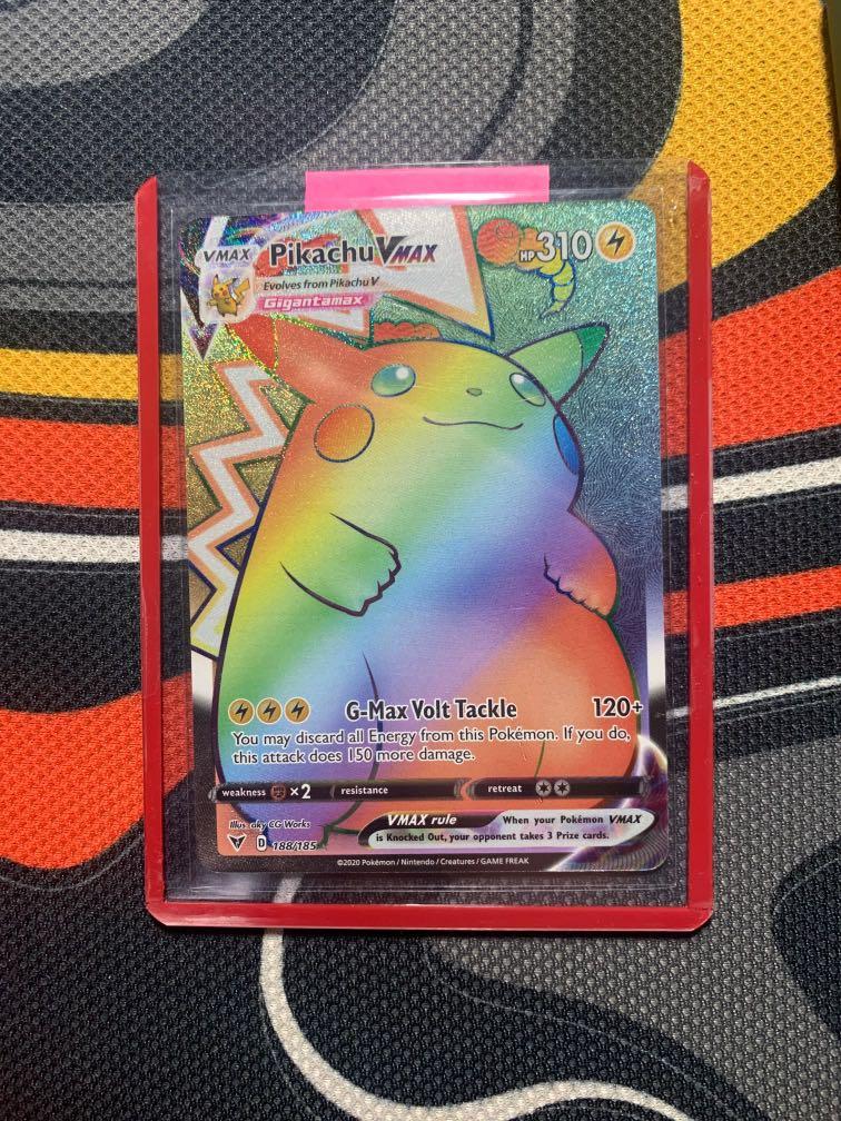 Pikachu VMAX rainbow rare, Hobbies & Toys, Toys & Games on Carousell