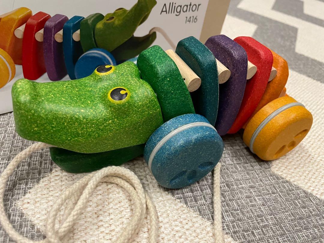 Plan Toy Rainbow Alligator, Hobbies & Toys, Toys & Games on Carousell
