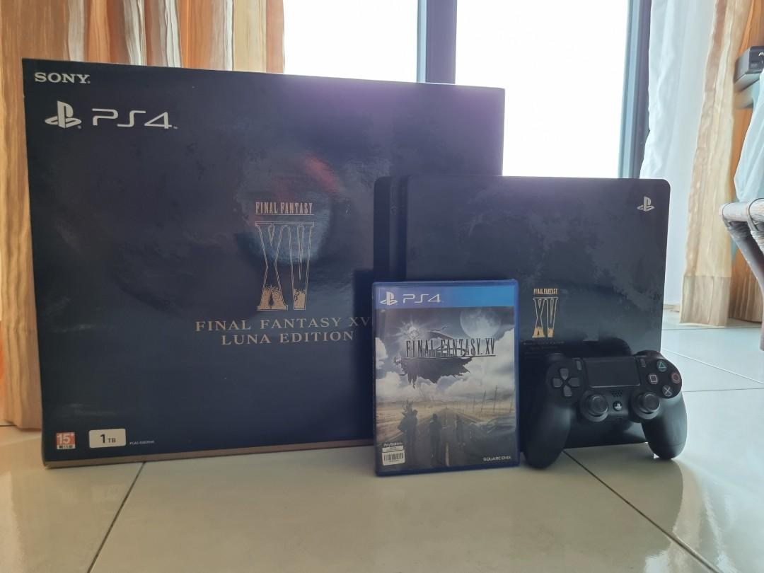 PS4 SLIM 1TB (FFXV LUNA EDITION), Video Gaming, Video Game Consoles ...