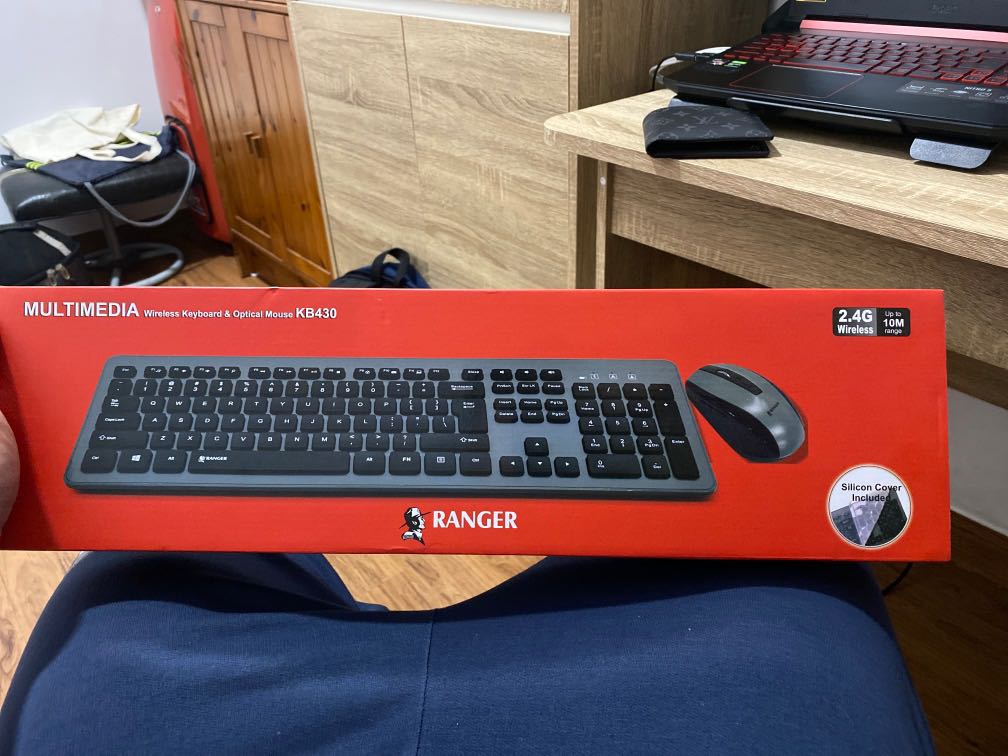 Ranger MultiMedia wireless keyboard & optical mouse KB430, Computers ...
