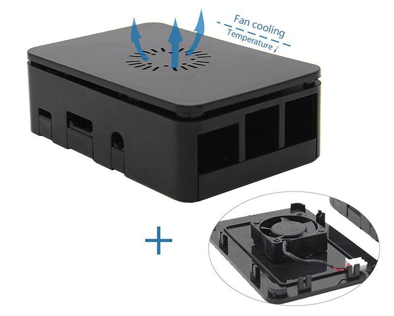 Raspberry Pi 3 Model B / 2B B+ Premium ABS Protective Case / Enclosure ...