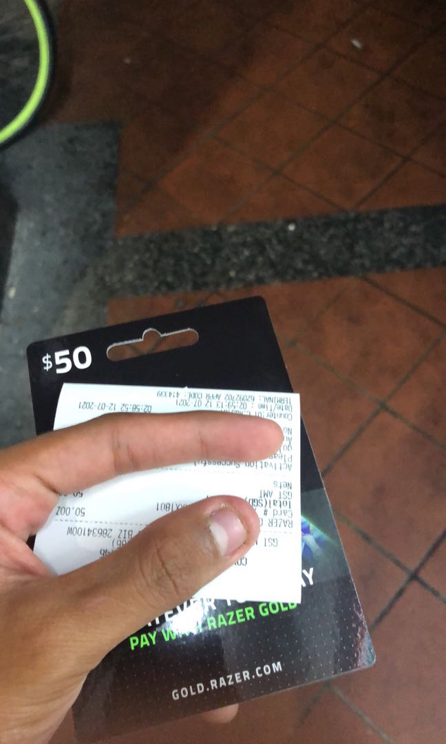 Razor gold gift card, Video Gaming, Gaming Accessories, Game Gift Cards ...