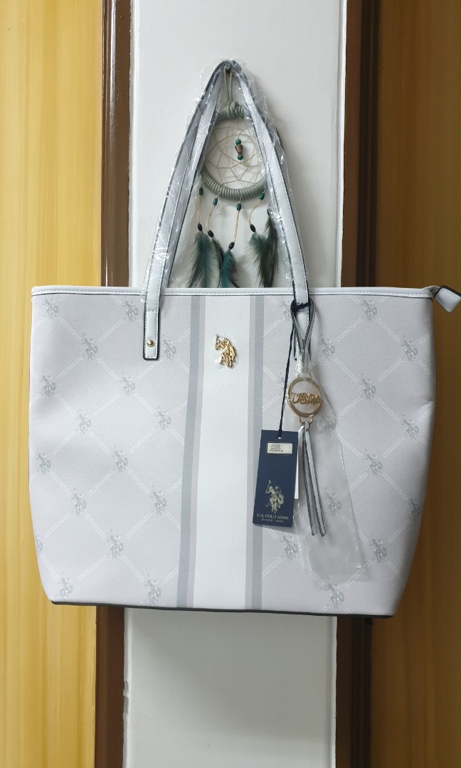 Polo Assn. Women's Signature Print Big Pony Tote, Women's Fashion, Bags ...