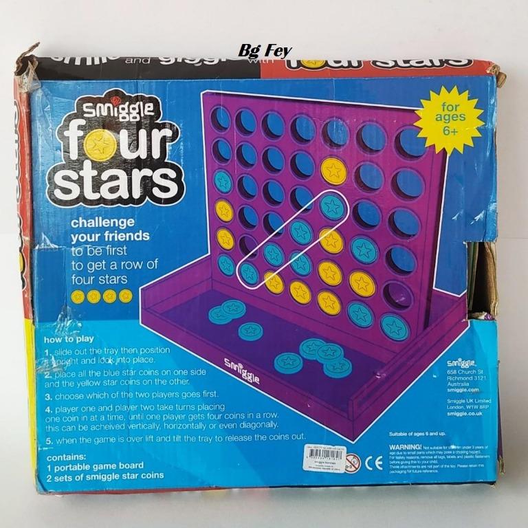 Smiggle Four Stars Original - Preloved, Toys & Collectibles, Permainan ...