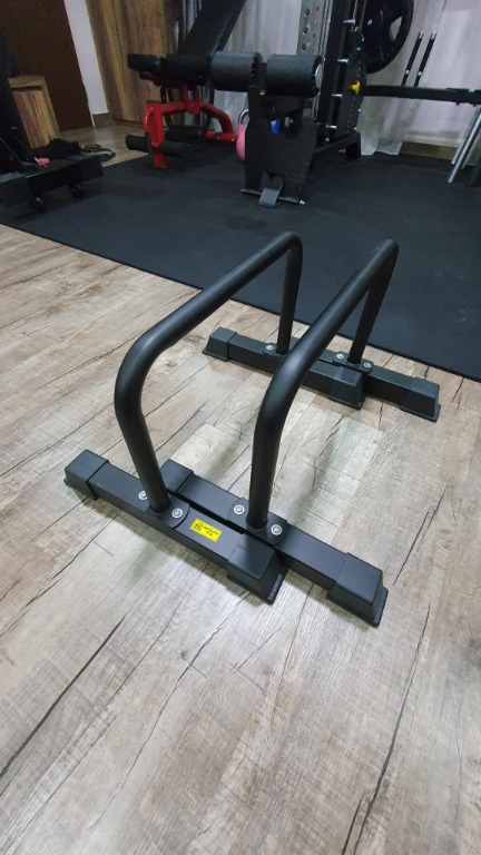 Steel parallettes calisthenics balance, Sports Equipment, Exercise ...