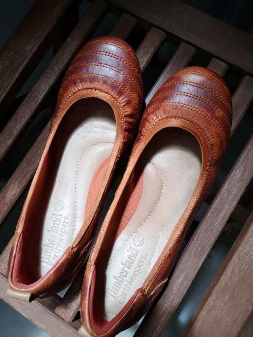 Timberland flat shoe, Women's Fashion, Footwear, Flats on Carousell