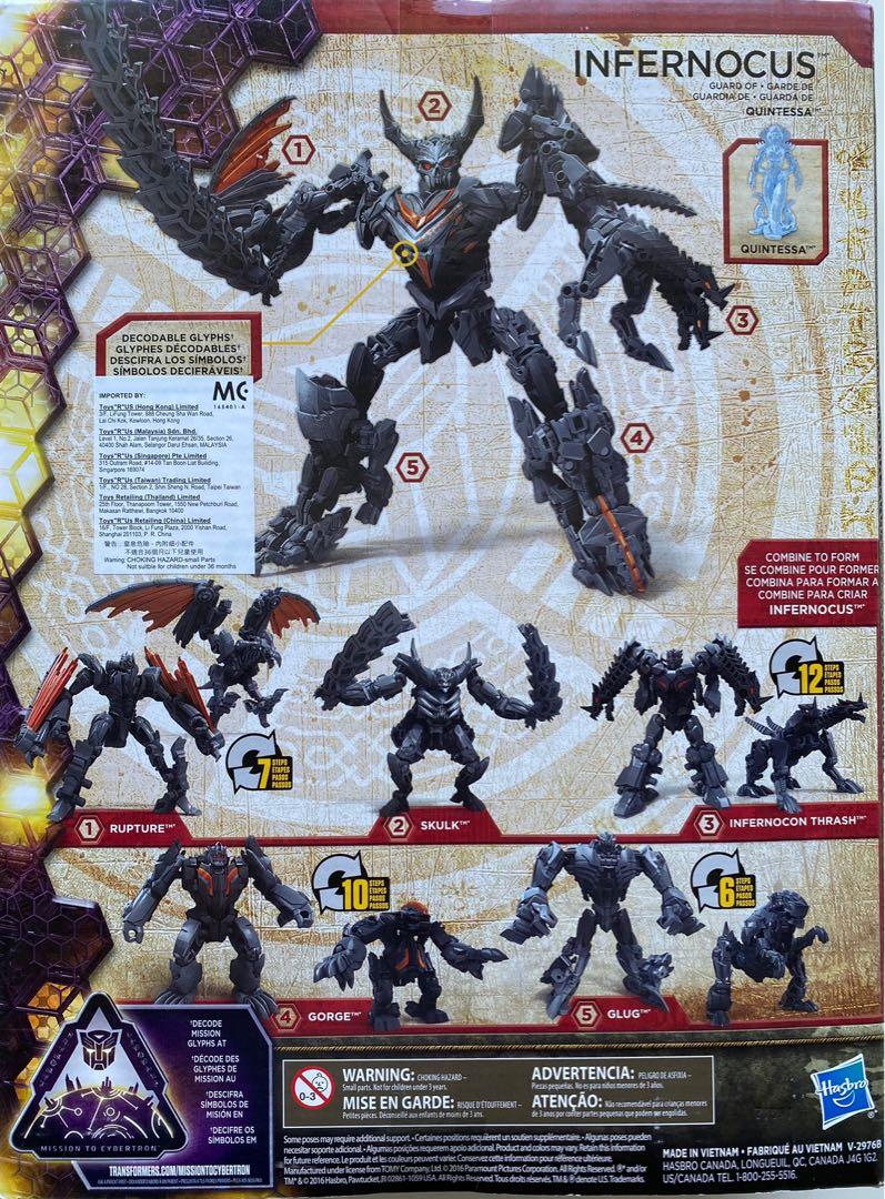 Transformers Infernocus 變形金鋼 最終武士，煉獄魔及昆特莎, 興趣及遊戲, 玩具 & 遊戲類 - Carousell
