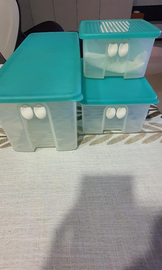 Tupperware fridge smart set of 3, Furniture & Home Living, Kitchenware ...