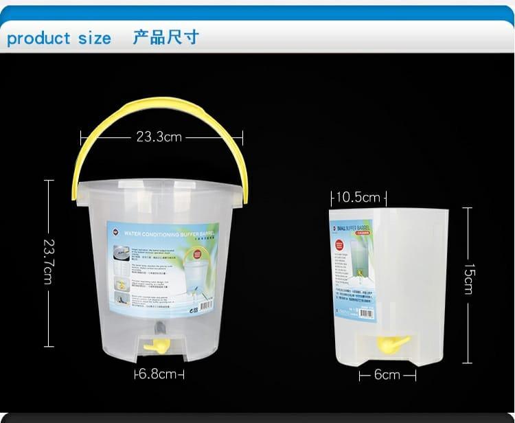 1L (Reserved) / 6L (Used) Aquarium Drip Bucket Water Exchange Slow Drop ...
