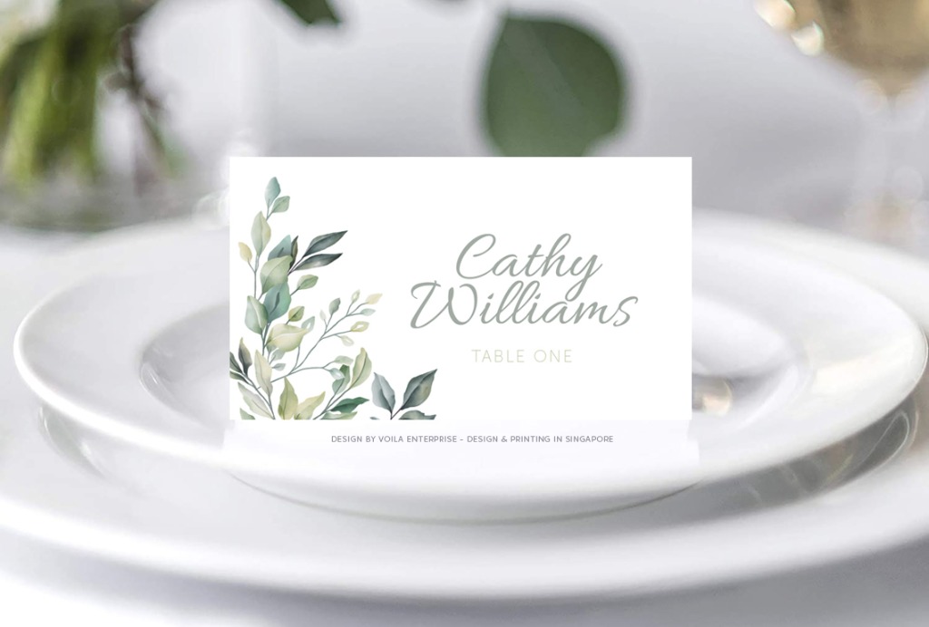 50pcs Guest Name / Table Tent Card / Wedding Place Card, Hobbies & Toys ...