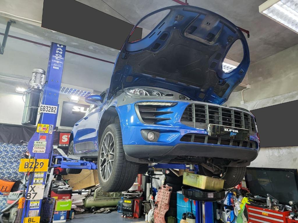 【火炭】保時捷 Porsche Macan 清洗引擎，更換引擎修復偈油，引擎修復劑 Engine Clean, Motor Oil ...