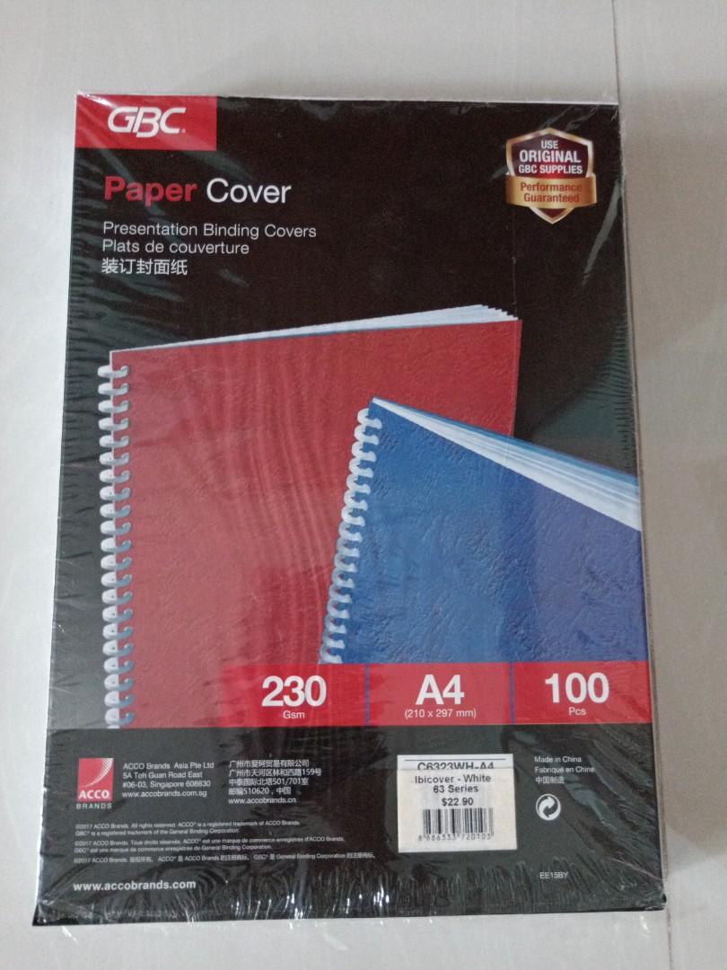A4 Paper Cover (White) 230gsm, Hobbies & Toys, Stationery & Craft ...