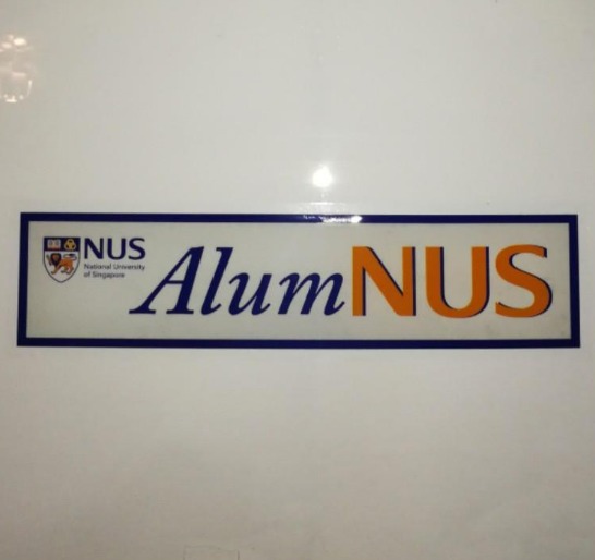 ALUMNUS NUS National University of Singapore . Static Cling Car Decals ...