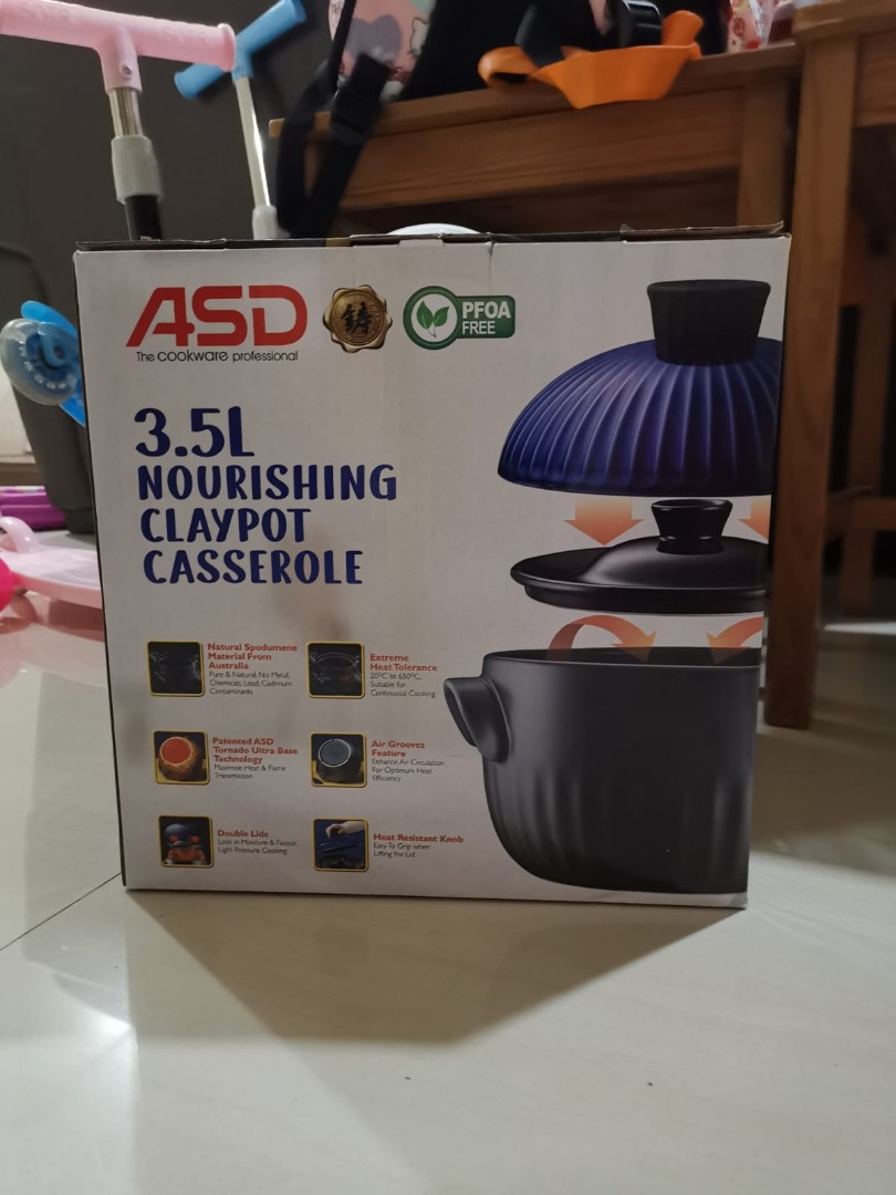 ASD 3.5l nourishing claypot casserole, TV & Home Appliances, Kitchen ...